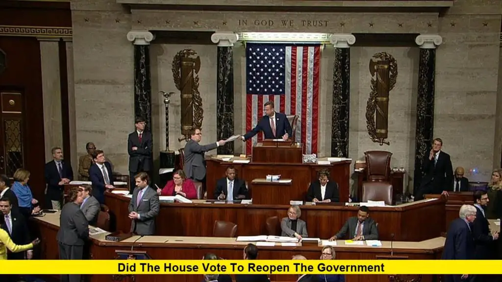 Did the House Vote to Reopen the Government?