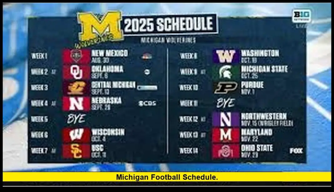 MICHIGAN FOOTBALL SCHEDULE 2025: FULL SEASON BREAKDOWN AND KEY GAMES TO ...