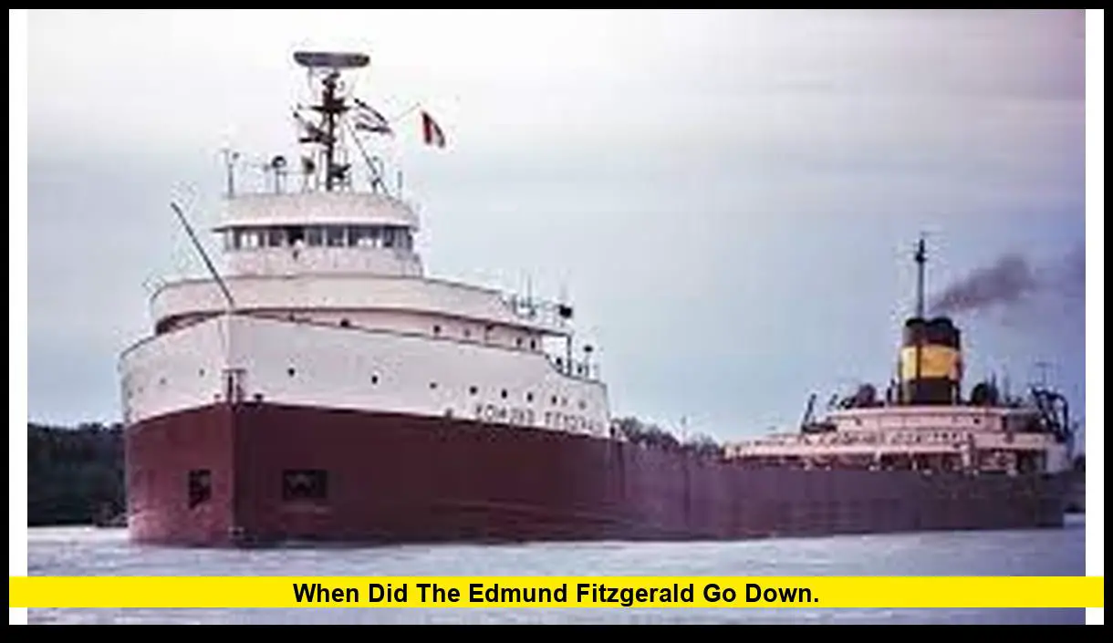 When Did the Edmund Fitzgerald Go Down?