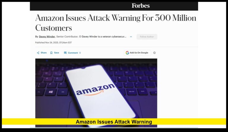 Amazon Issues Attack Warning: What U.S. Shoppers Must Know Right Now