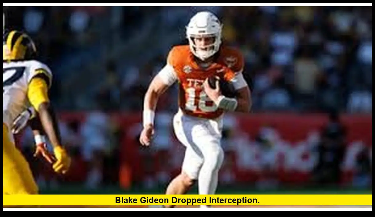 Blake Gideon Dropped Interception