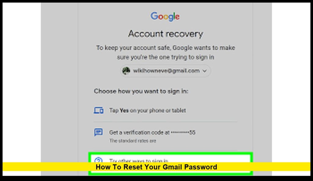 How to Reset Your Gmail Password