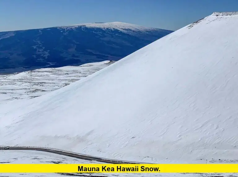 Mauna Kea Hawaii Snow Turns Tropical Peak Into a Rare Winter Landscape