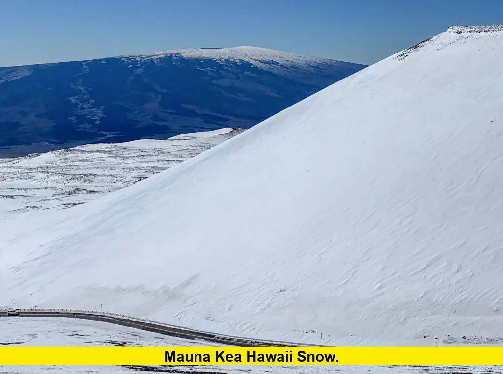 Mauna Kea Hawaii Snow Turns Tropical Peak Into a Rare Winter Landscape