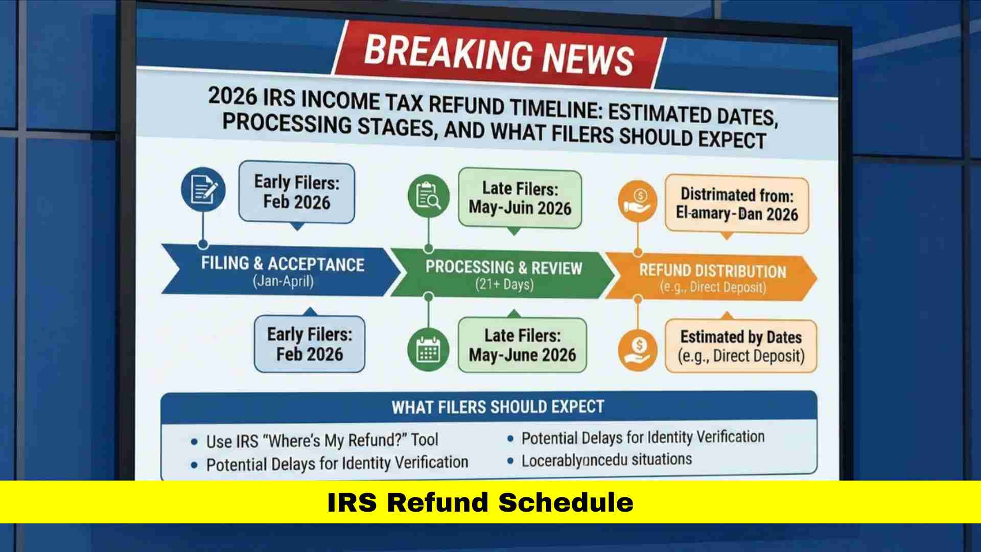 IRS Refund Schedule 2026: What Taxpayers Can Expect About Timing and ...