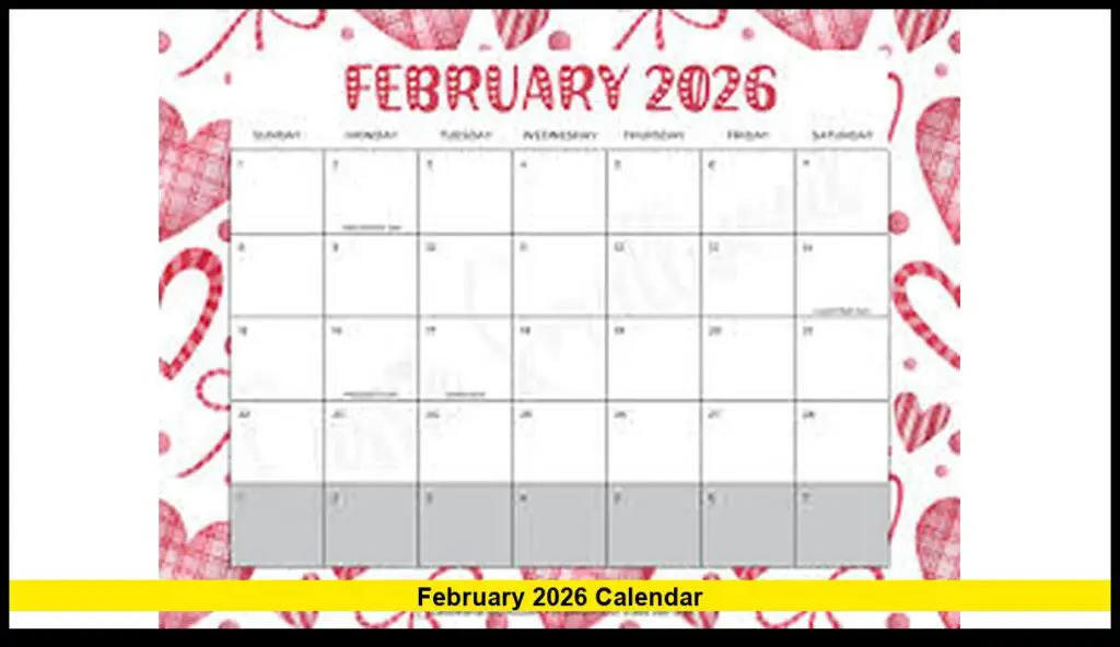 February 2026 Calendar: Key Dates, U.S. Holidays, and Important Observances