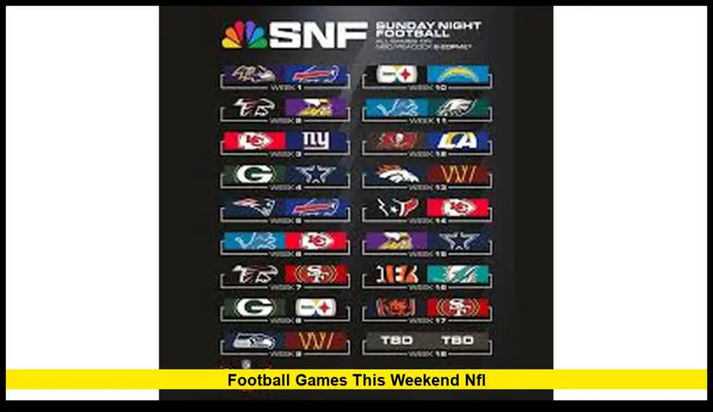 Weekend NFL Preview: Football Games This Weekend NFL Fans Are Locked ...