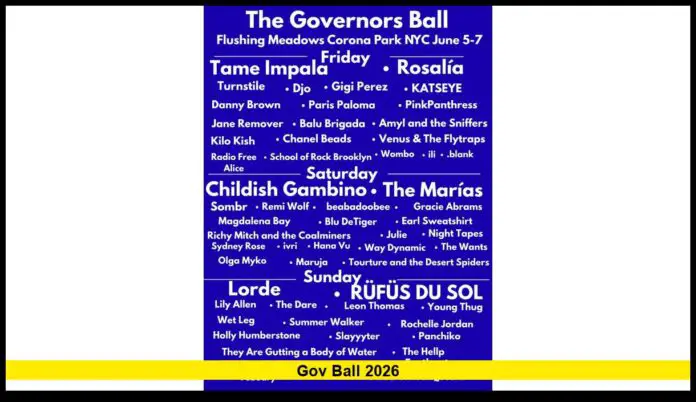 Gov Ball 2026: Full Lineup, Dates, Tickets, and What Fans Can Expect in ...