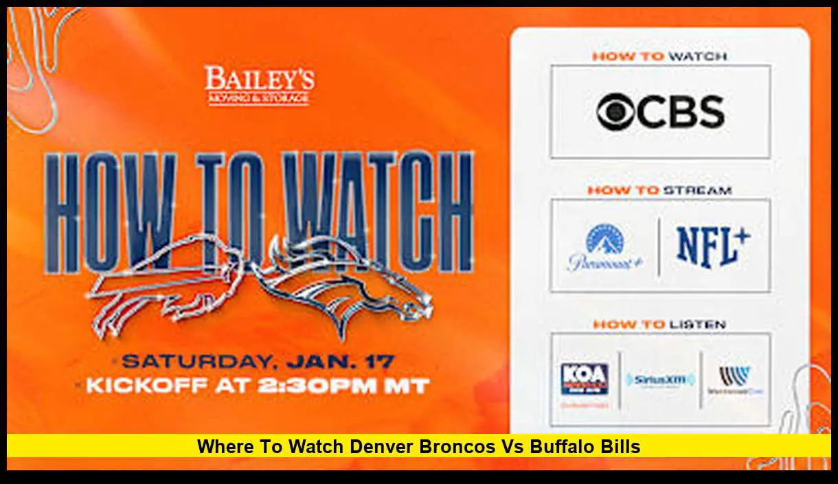 Where to Watch Denver Broncos vs Buffalo Bills