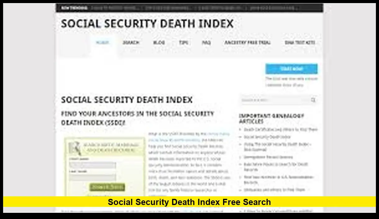 The Truth About social security death index free search: What Americans ...