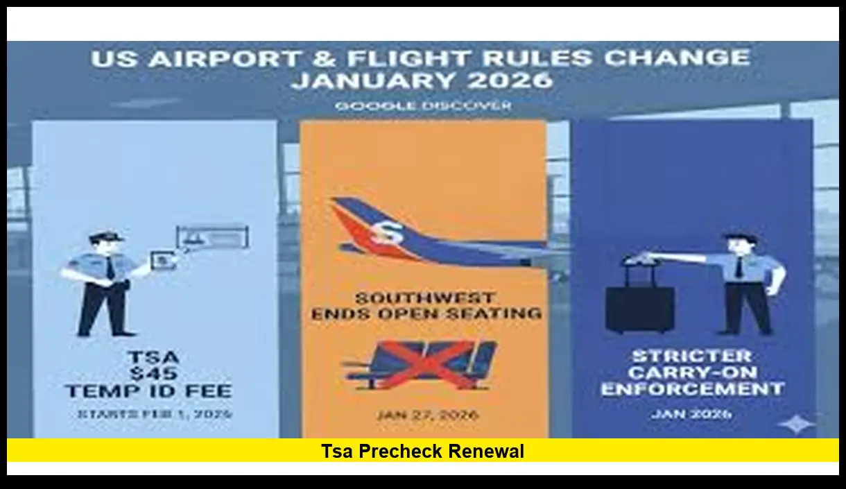 TSA PreCheck Renewal: Latest 2026 Updates, Cost, Eligibility, and Step ...