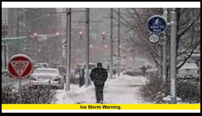 Ice Storm Warning Issued as Dangerous Winter System Brings Freezing ...