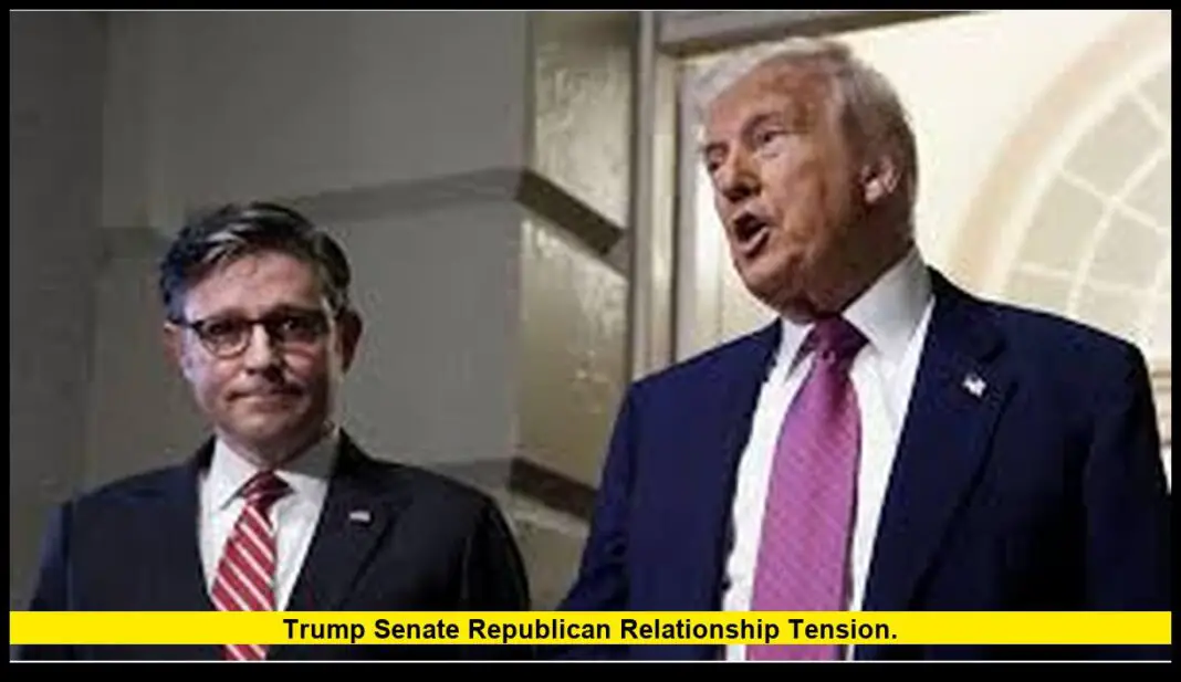 Trump Senate Republican Relationship Tension Grows as GOP Senators Push ...