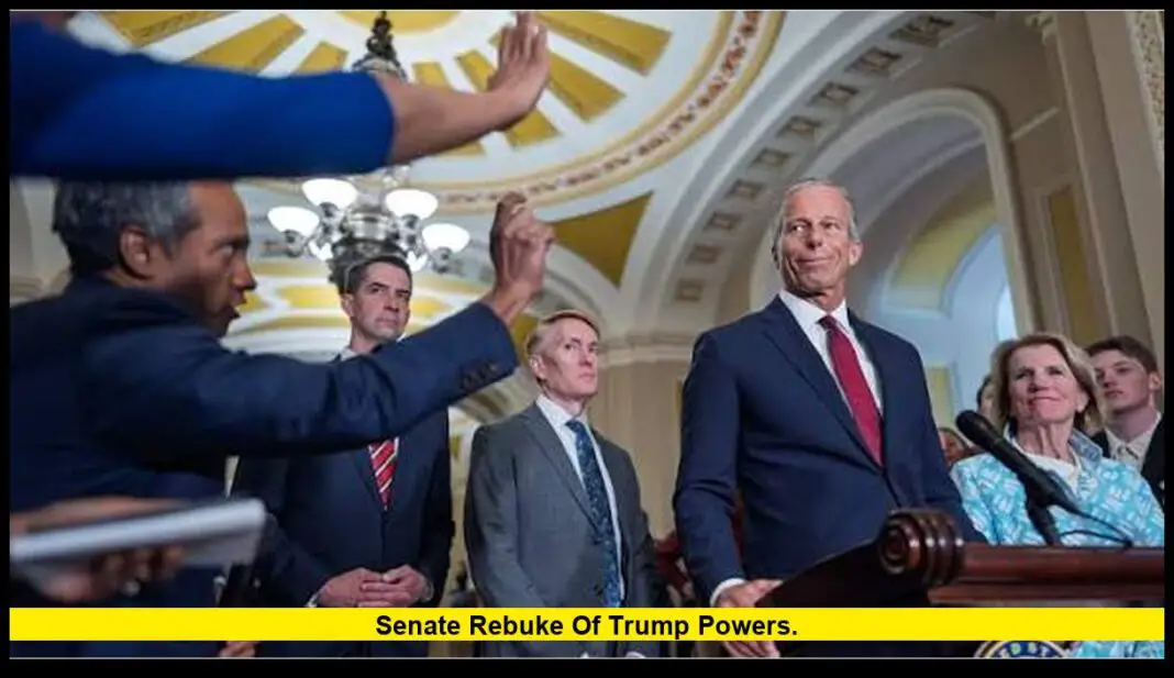 Senate Rebuke of Trump Powers: Senate Passes Landmark Resolution ...