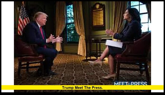 Trump Meet the Press: President’s Heated Exchange With Kristen Welker ...
